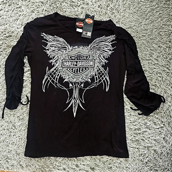 Harley-Davidson | Tops | Harley Davidson Womens Top Large | Poshmark